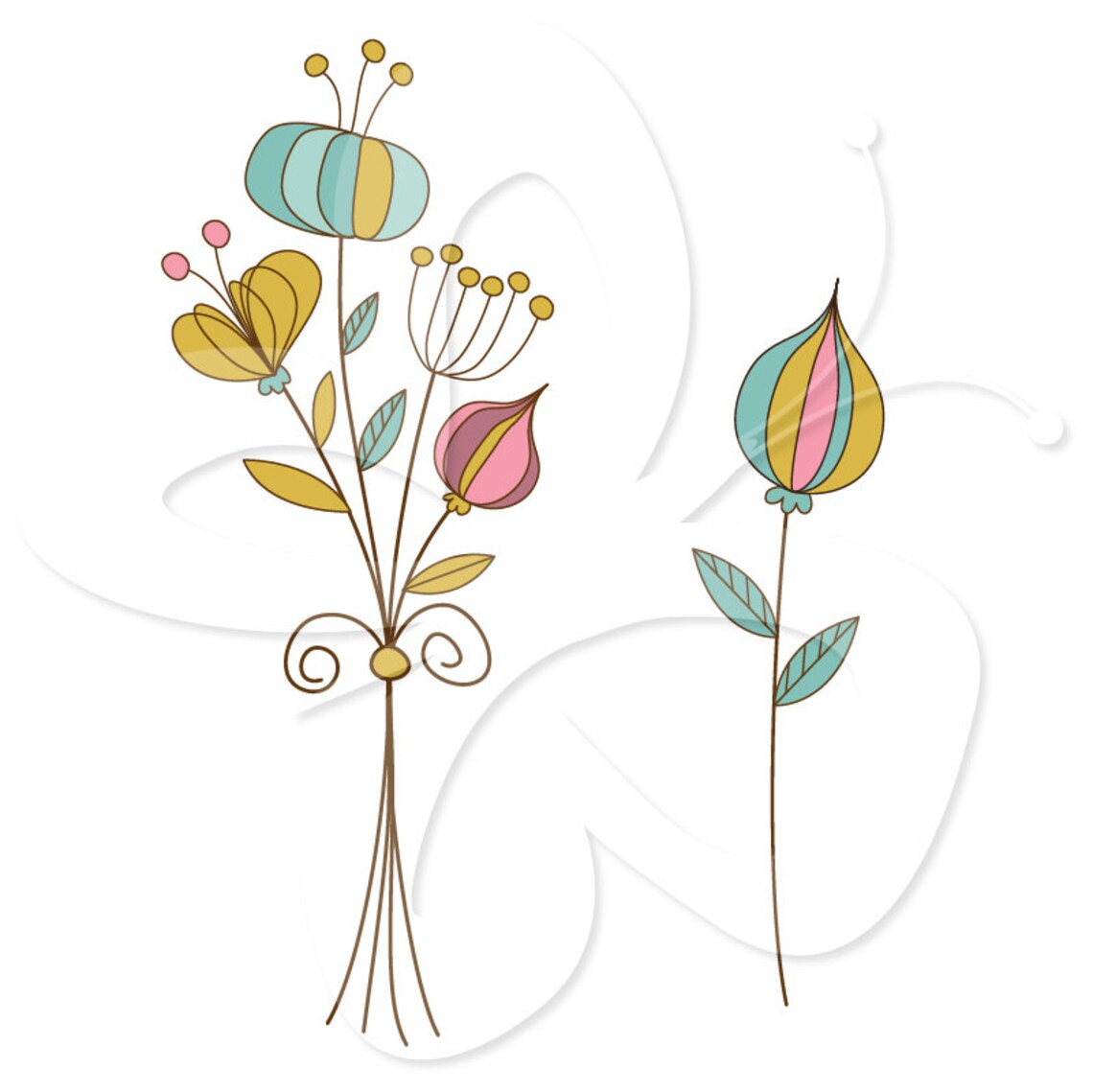 Spring is Here Digital Clip Art Clipart Set Personal and Commercial Use ...