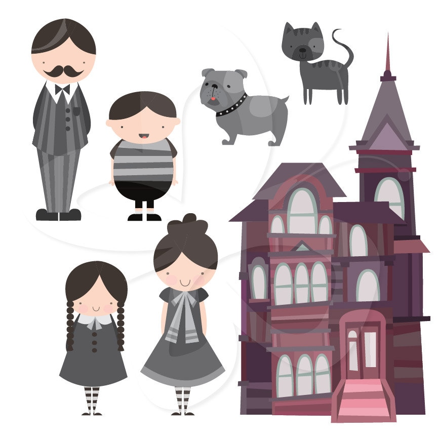 Goth Family Clip Art Clipart Set Commercial and Personal Use - Etsy