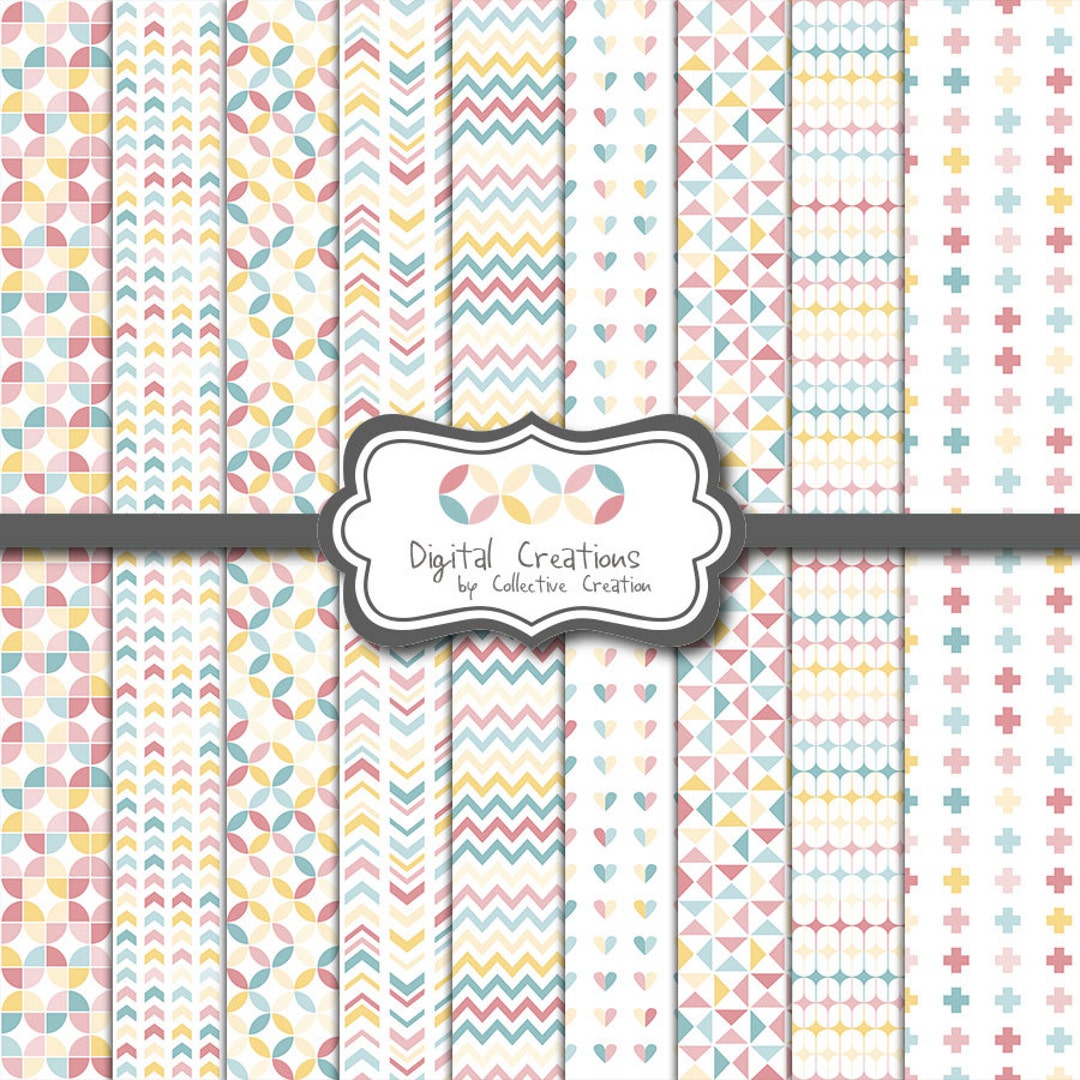 Maddy SEAMLESS Digital Paper Background Set Commercial and Personal Use ...