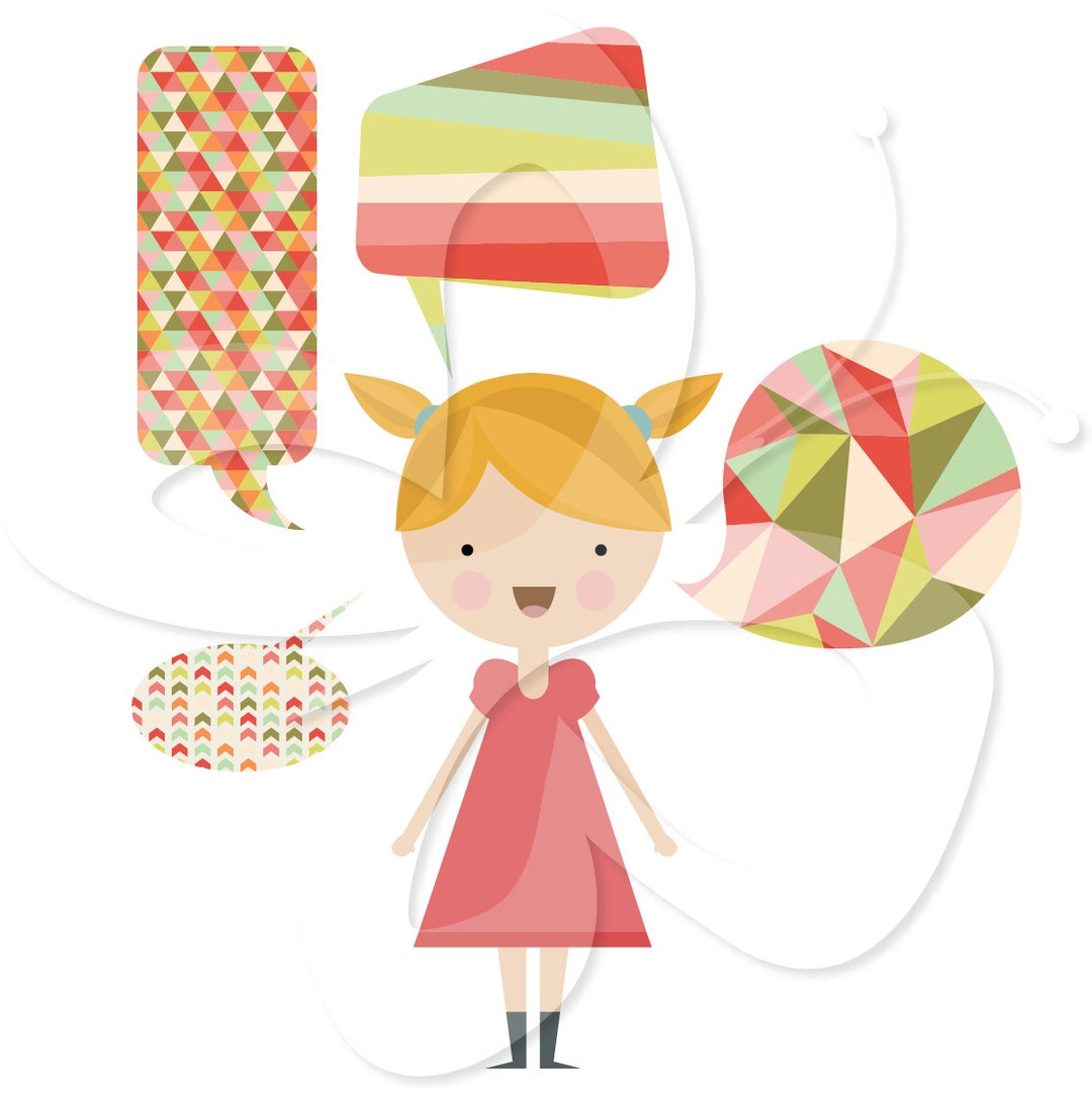 Chatterbox Digital Clip Art Clipart Set Personal and - Etsy