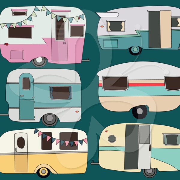 Retro Caravan - Etsy