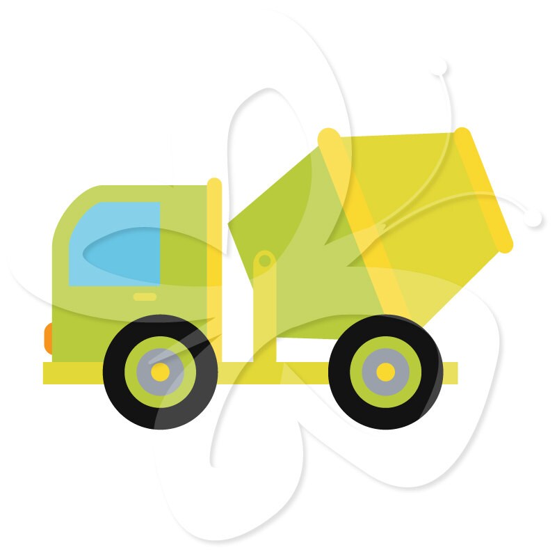 Construction Vehicles Clip Art Clipart Set Personal and - Etsy