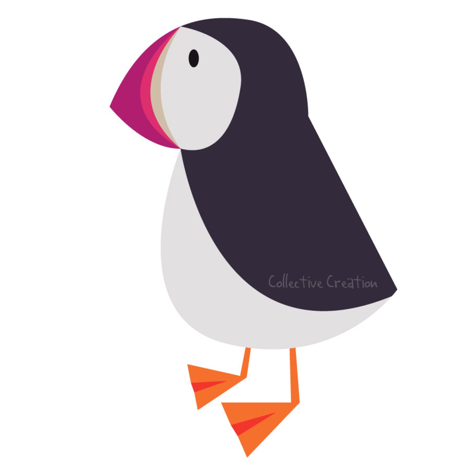 Rainbow Puffin Digital Clipart Personal and Commercial Use | Etsy UK