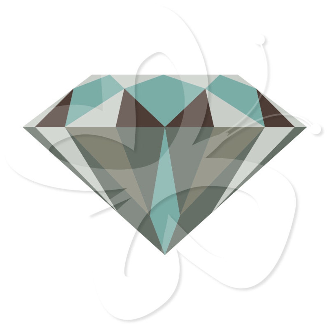 Diamond Geometric Clip Art Clipart Set Personal and - Etsy