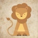 Safari Animal Digital Clip Art Set Lion, Giraffe, Elephant and Zebra - Etsy