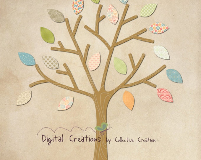 Digital Clip Art Create Your Own Trees - Etsy Canada