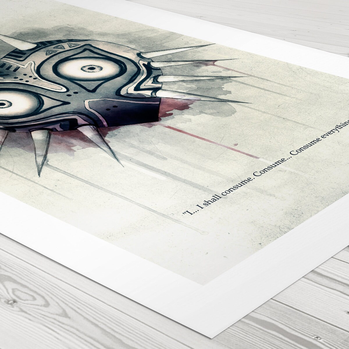Zelda Print - Majora's Mask, Consume Everything, Artwork - Etsy