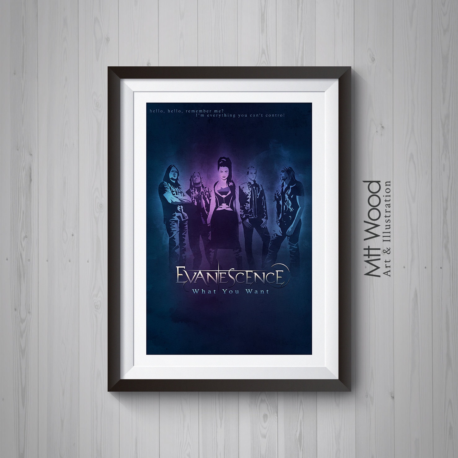 Evanescence Print What You Want Poster Illustration - Etsy
