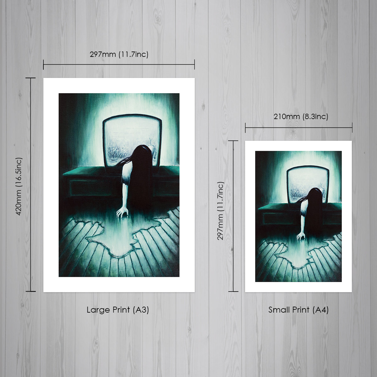 The Ring Print Samara/sadako, She Never Sleeps - Etsy