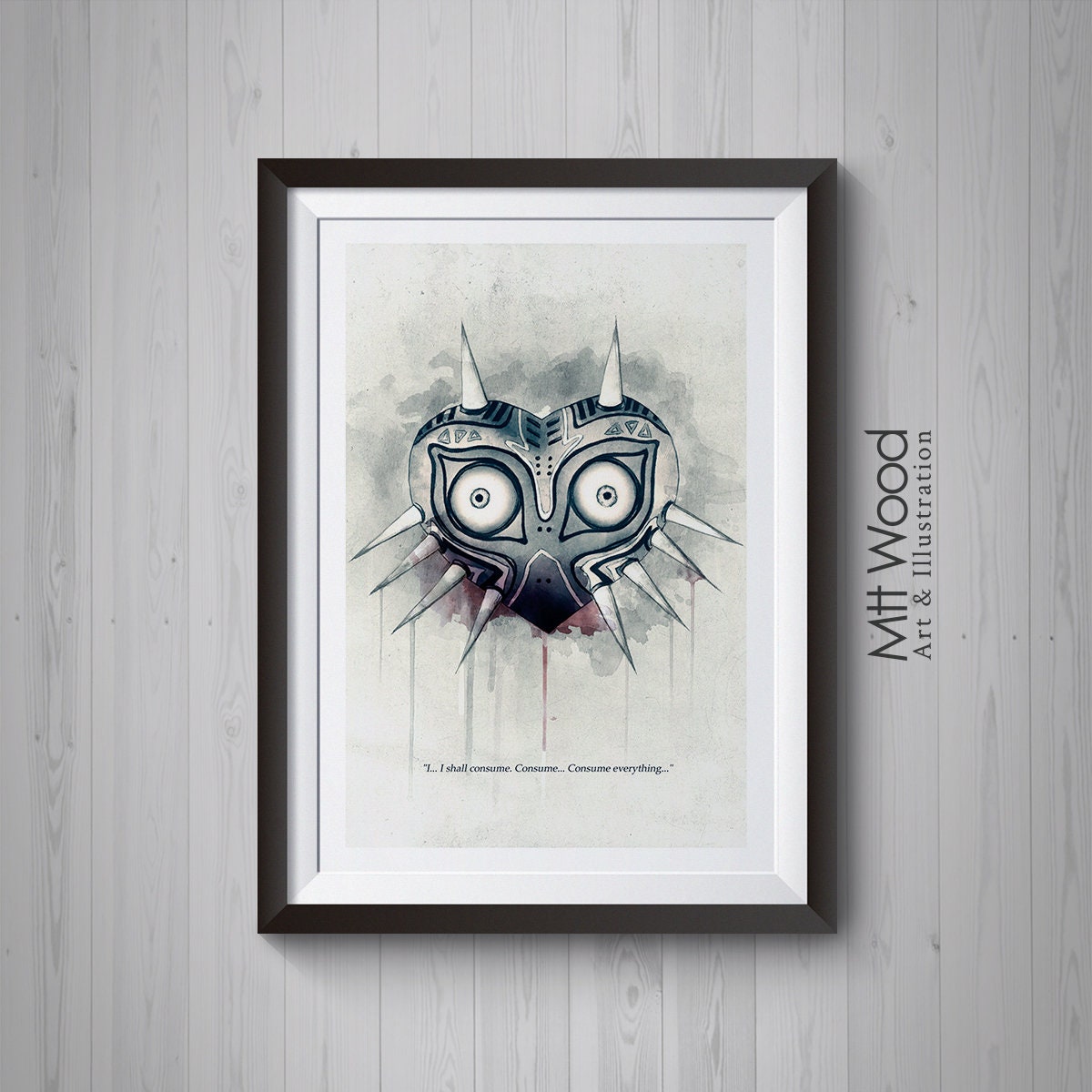Zelda Print - Majora's Mask, Consume Everything, Artwork - Etsy