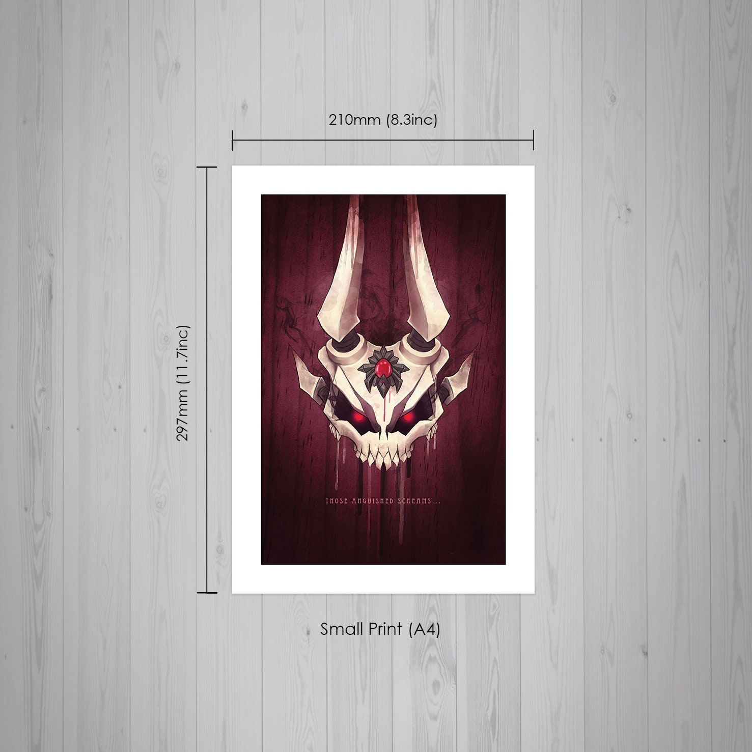 Zelda Print - Phantom Ganon Mask Artwork - Etsy