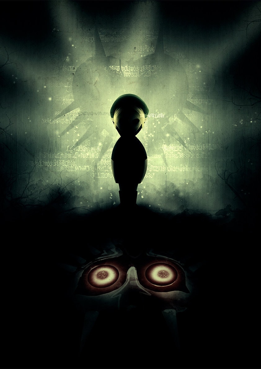 Zelda Print - Ben Drowned, Majora's Mask, Creepypasta Art - Etsy España