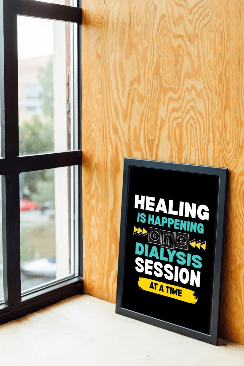 Dialysis Nurse Patient Digital Art | Healing is Happening Design (SVG ...