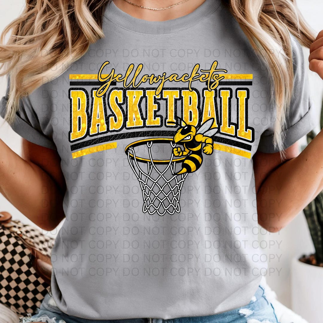 Yellowjackets Basketball PNG, Team Spirit Mascot (digital Download) - Etsy