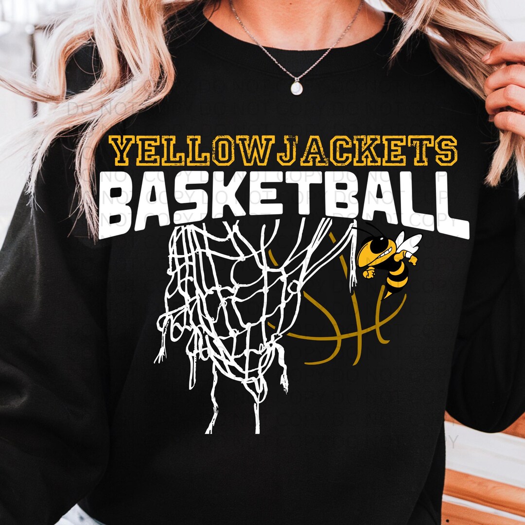 Yellowjackets Basketball T-shirt Design | School Spirit Sports Graphic ...