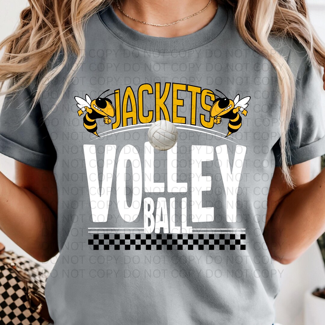 Yellowjacket Volleyball PNG, Team Mascot Graphic (digital Download) - Etsy
