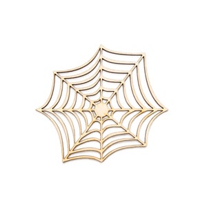 Spiderweb-elongated-wood Cutout-spiderwebs and Cobwebs Decor-various ...