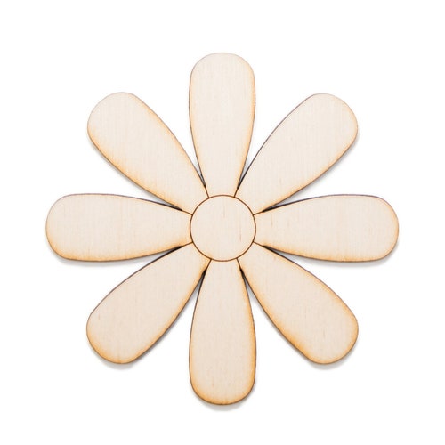 Cute Daisy Wood Cutout-flower Cutout-simple Daisy Design-diy - Etsy