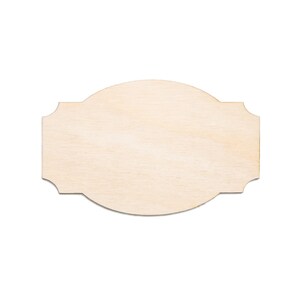 Plaque Wood Cutout-retro Sign Rectangle-unfinished Wood-book Plate-wood ...