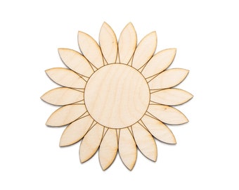Daisy Wood Cutout-detailed-flower Cutout-laser Cut-choose A - Etsy