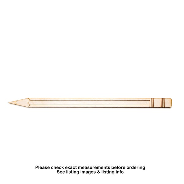 Pencil Wood Cutouts - Etsy