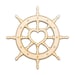 Heart Ship Wheel-wood Cutout-hearts & Nautical Decor-various Sizes ...