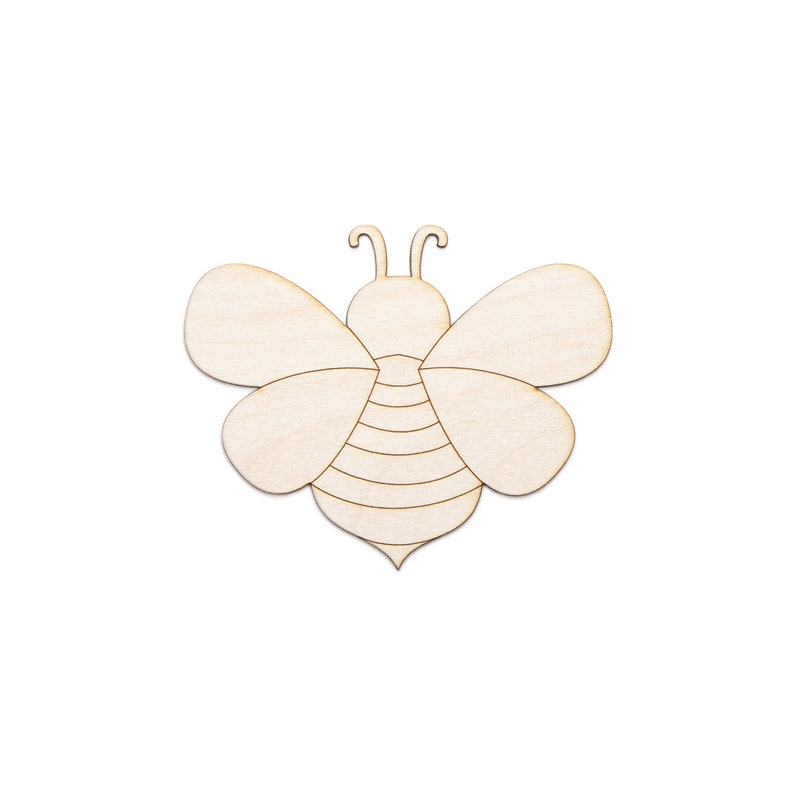 Cute Bee-wood Cutout-detailed-choose A Size-diy Crafts-bee - Etsy