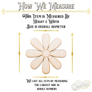 Cute Daisy Wood Cutout-flower Cutout-simple Daisy Design-diy Crafts ...