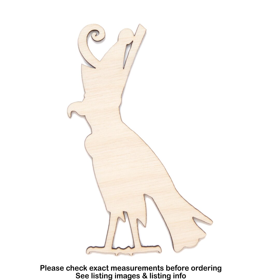 Egyptian Falcon Blank Wood Cutout - Laser Cut Unfinished Craft Shape ...