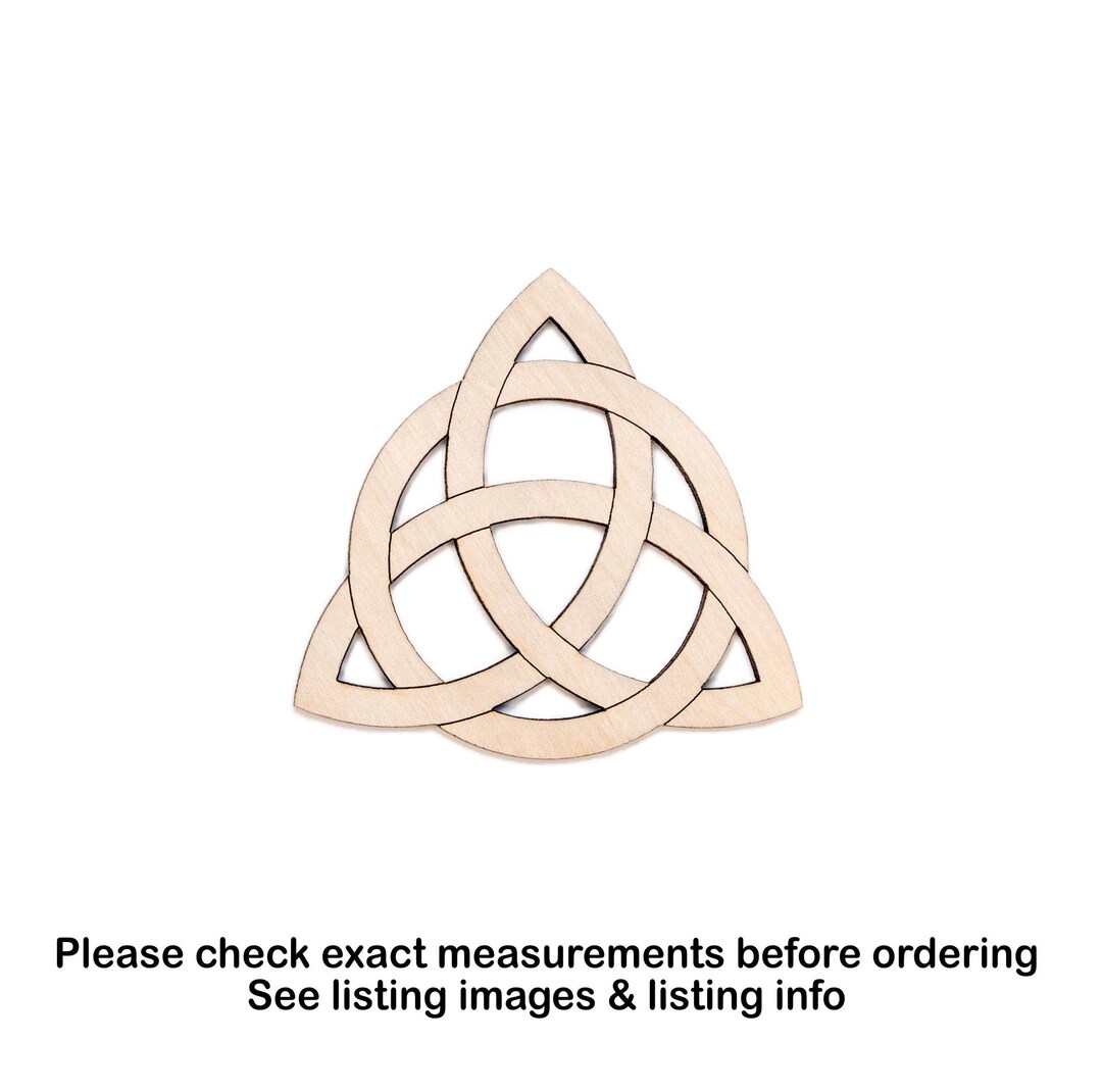 Trinity Knot Wood Cutout-triquetra Symbol-various Sizes-diy Crafts ...