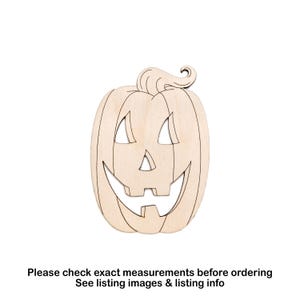 Jack-o-lantern-tall-wood Cutout-halloween Pumpkin Wood Decor-various ...