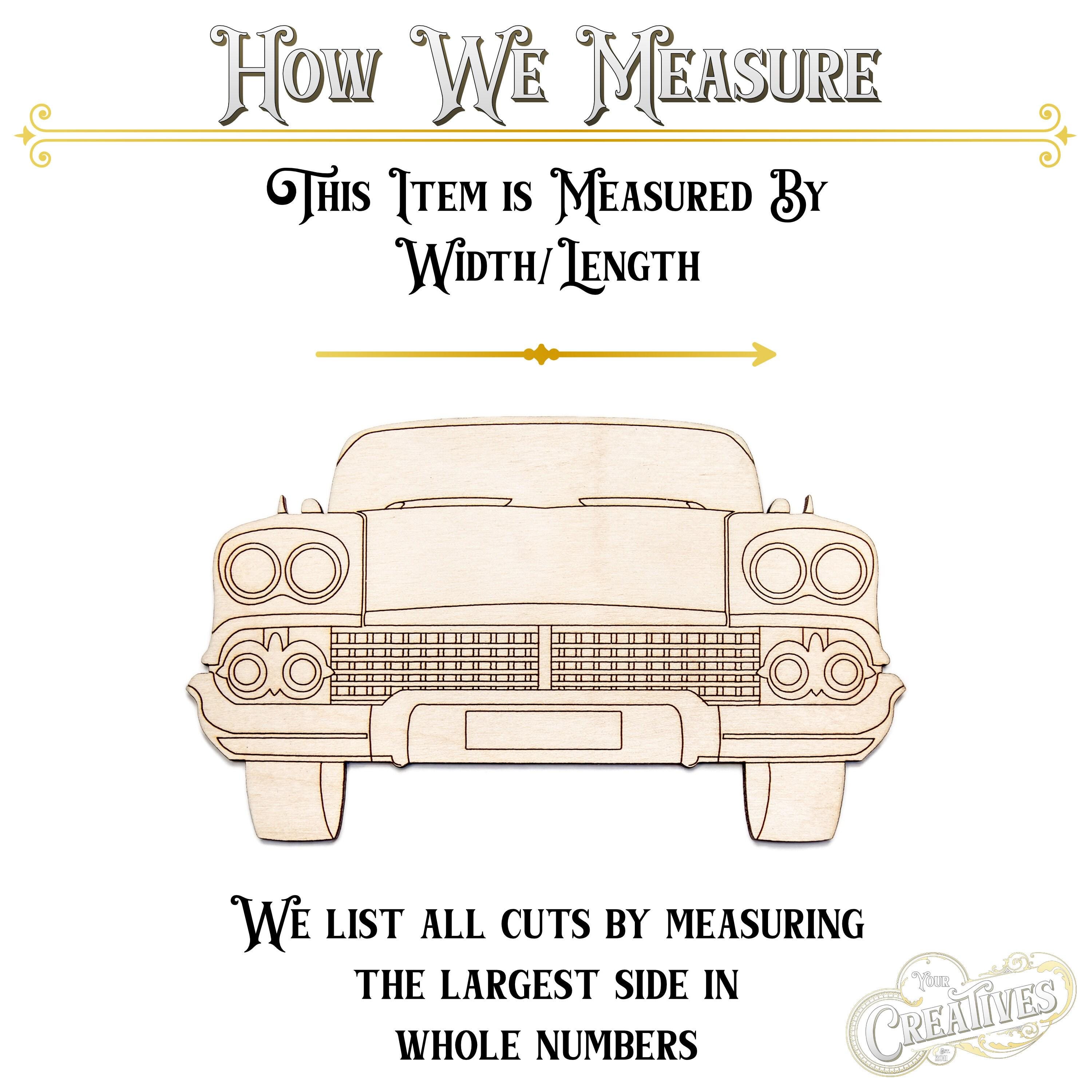 Classic Car Detailed Wood Cutout - Laser Cut Unfinished Craft Shape ...