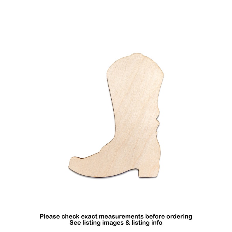 Cowboy Boot-blank Wood Cutout-western and Country - Etsy
