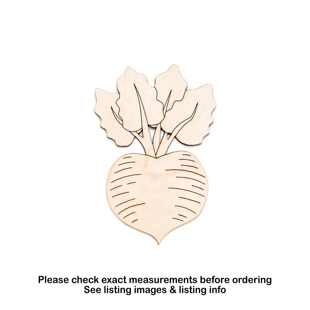 Beet Detail Wood Cutout-vegetable Wood Decor-various Sizes-diy Crafts ...