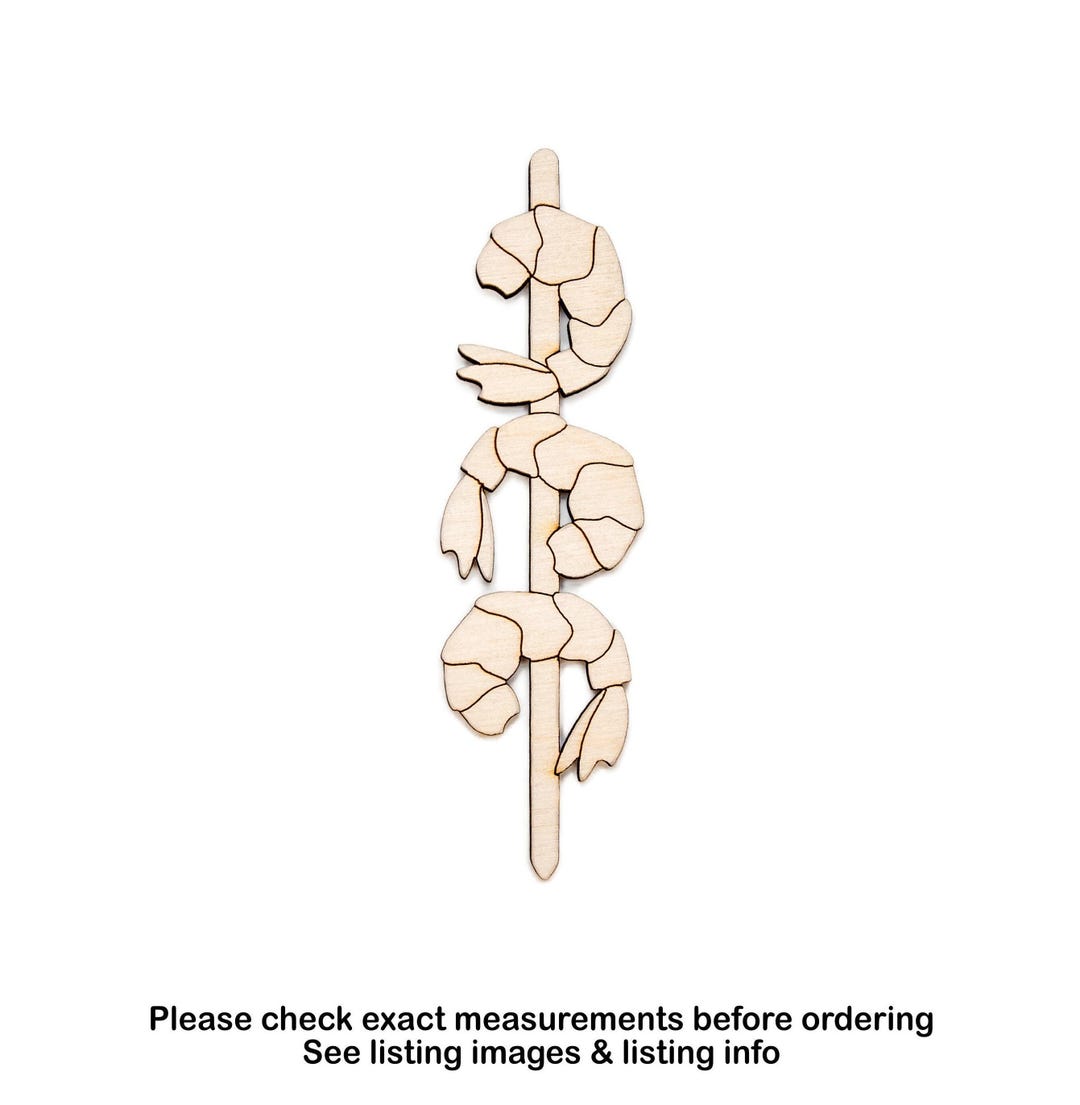 Shrimp Kabob Wood Cutout-detail-bbq Grilling Food Decor-various Sizes ...