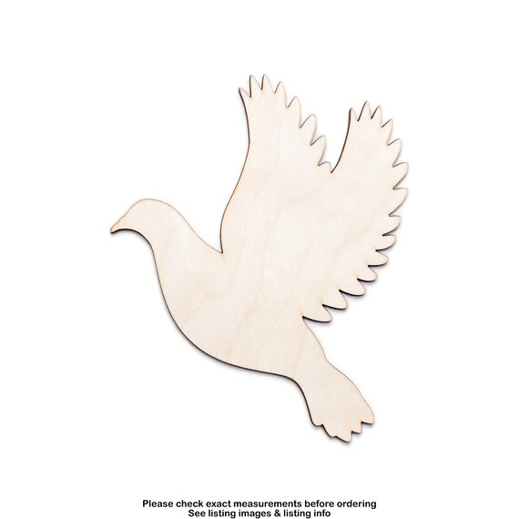 Dove-blank Wood Cutout-wood Bird Shapes-wildlife Decor-peace - Etsy