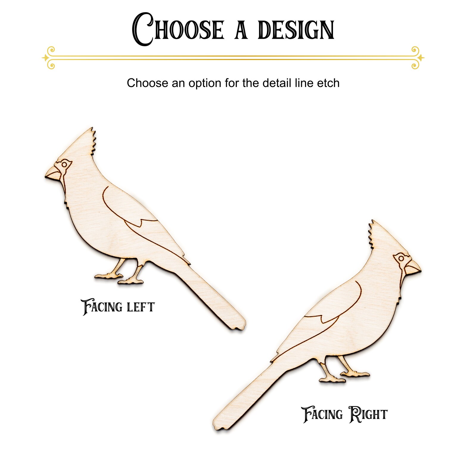 Cardinal-detail Wood Cutout-holiday Birds-wildlife - Etsy