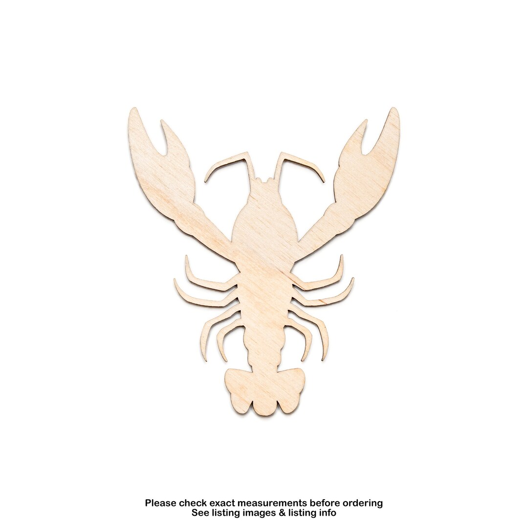 Lobster-blank Wood Cutout-lobster Theme Wood Decor-ocean Creatures ...
