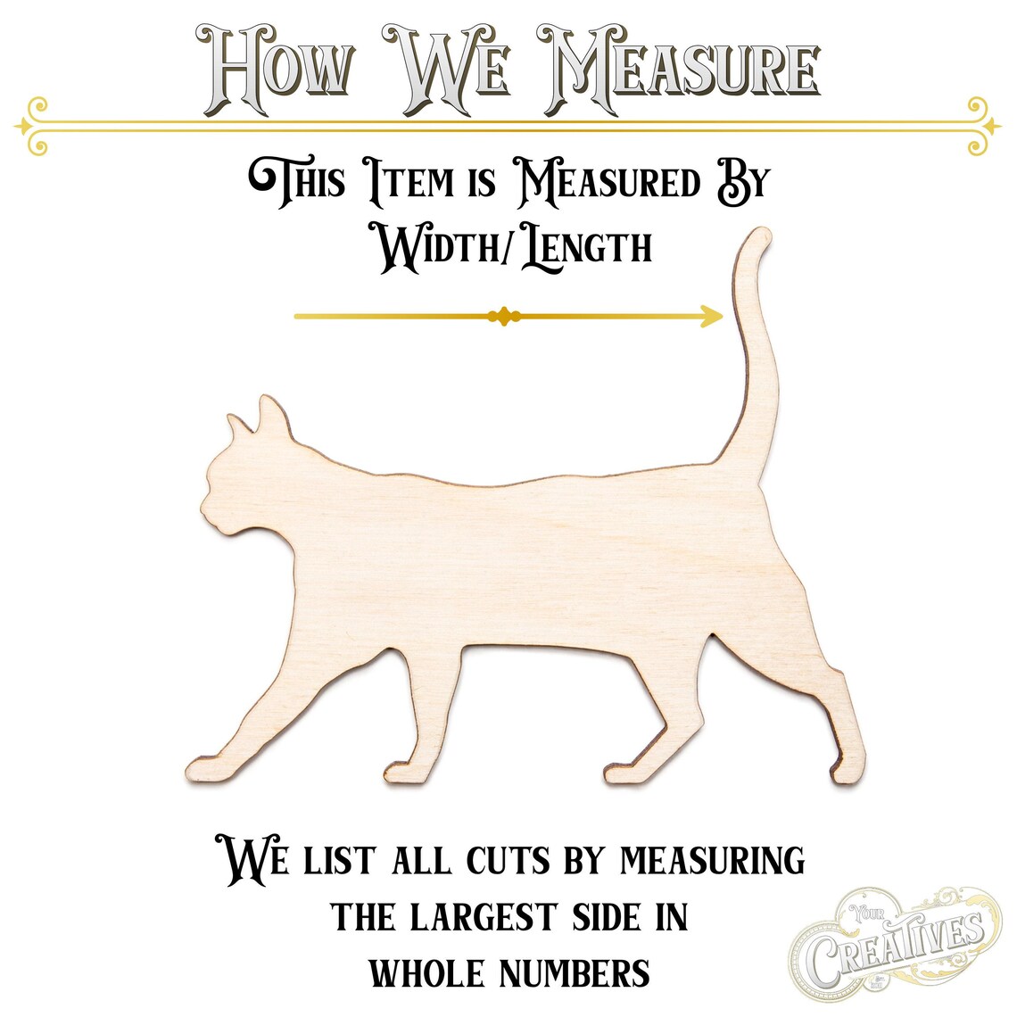 Cat Walking Blank Wood Cutout-cat Theme Decor-cats in Motion Wood ...