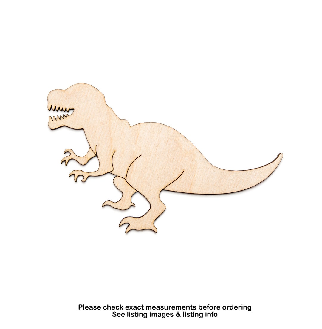 T-rex-cute-wood Cutout-dino Theme Kids Room Decor-prehistoric Theme ...