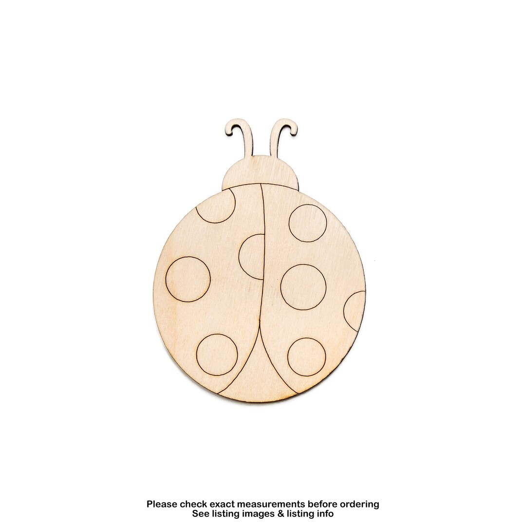 Cute Ladybug-detail Wood Cutout-ladybug Theme Party Decor-various Sizes ...