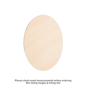 Oval Blank Wood Cutout-oval Shapes-unfinished Wood-various Sizes-diy ...