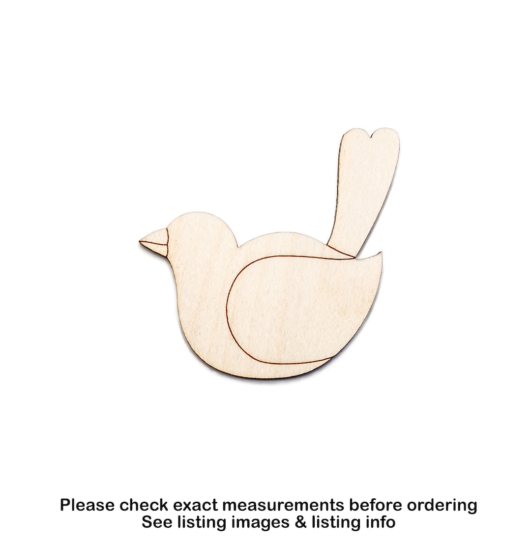 Birdie Wood Cutout Birds and Nature Decor-unfinished Wood-various Sizes ...