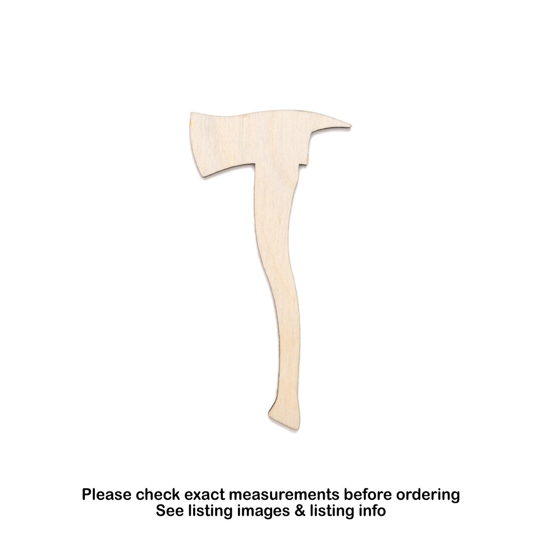 Fire Axe Blank Wood Cutout-fireman Theme Decor-various Sizes-diy Crafts ...