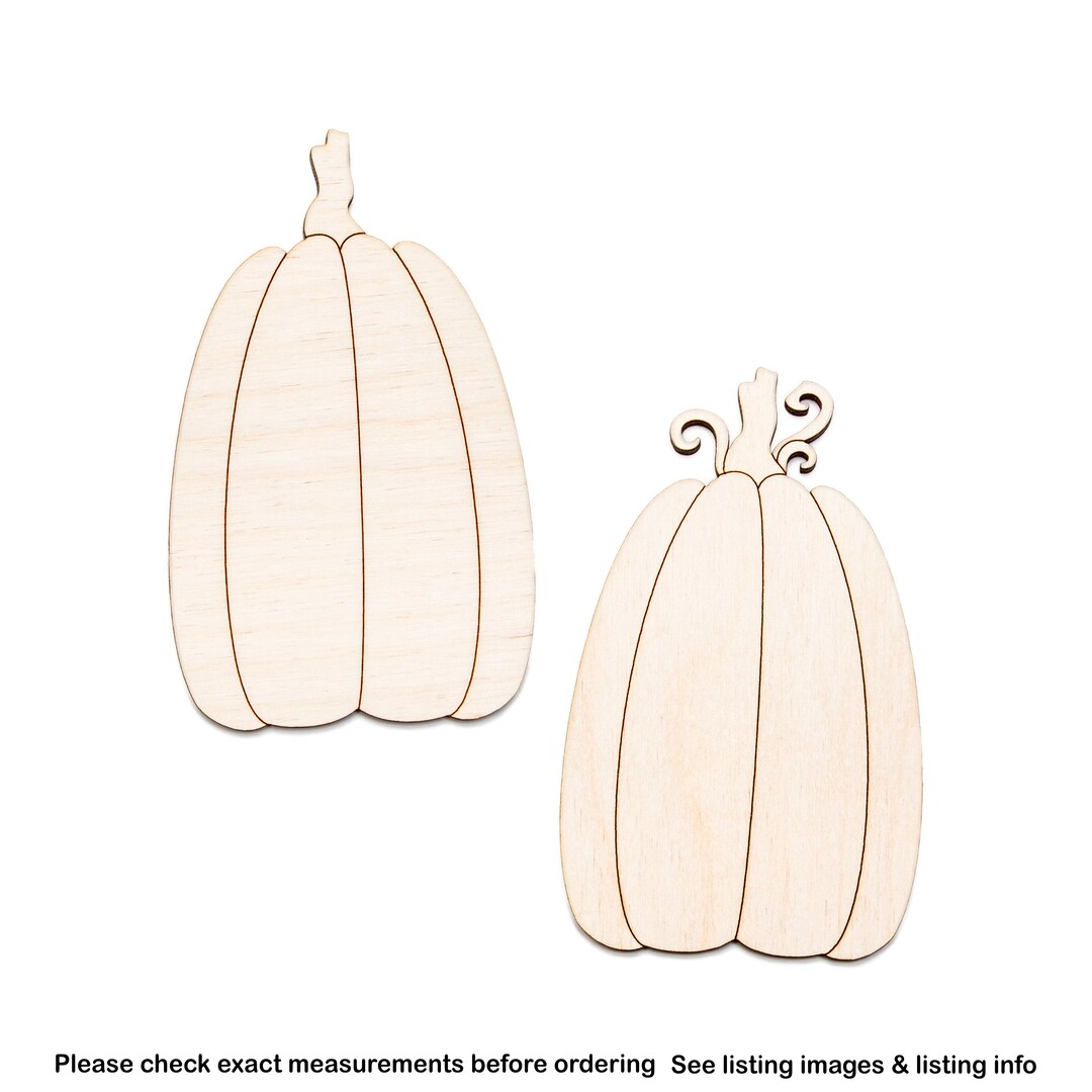 Fall Pumpkin Tall-wood Cutout-two Design Options-pumpkin With Vines ...