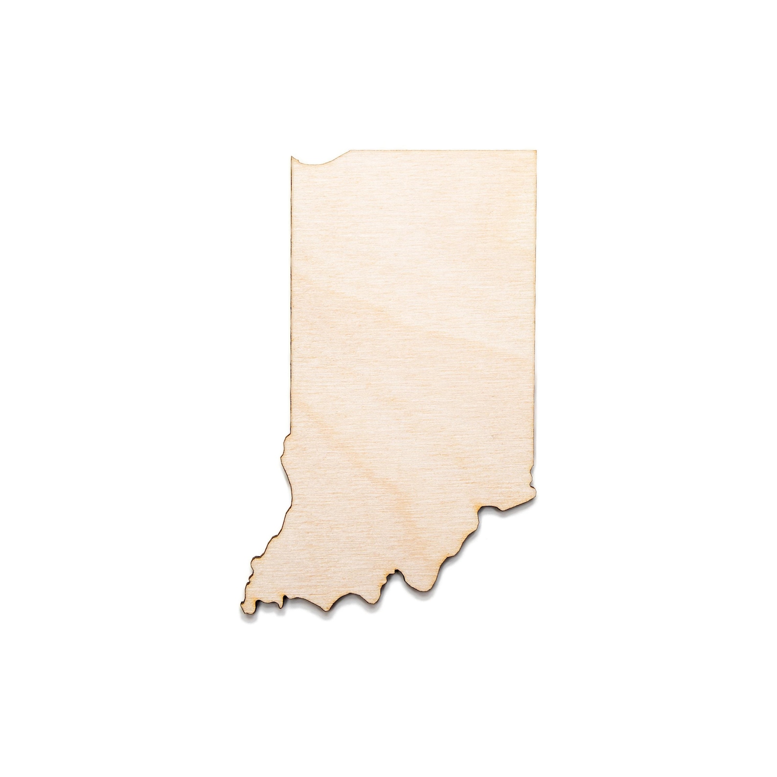 Indiana State Wood Cutout - Laser Cut Unfinished Craft Shape - Multiple ...