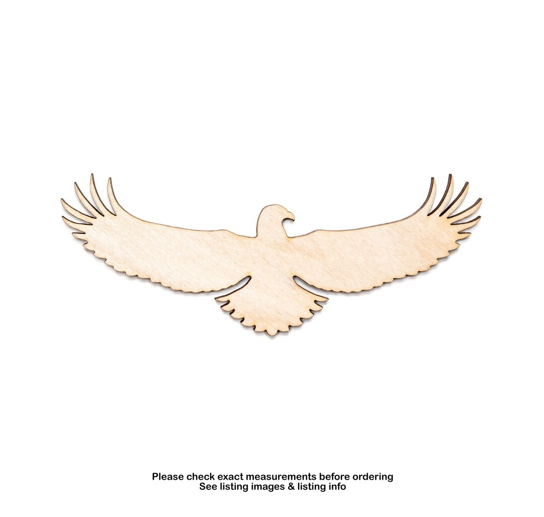 Eagle-blank Wood Cutout-flying Eagle-american Birds Wood Decor-various ...