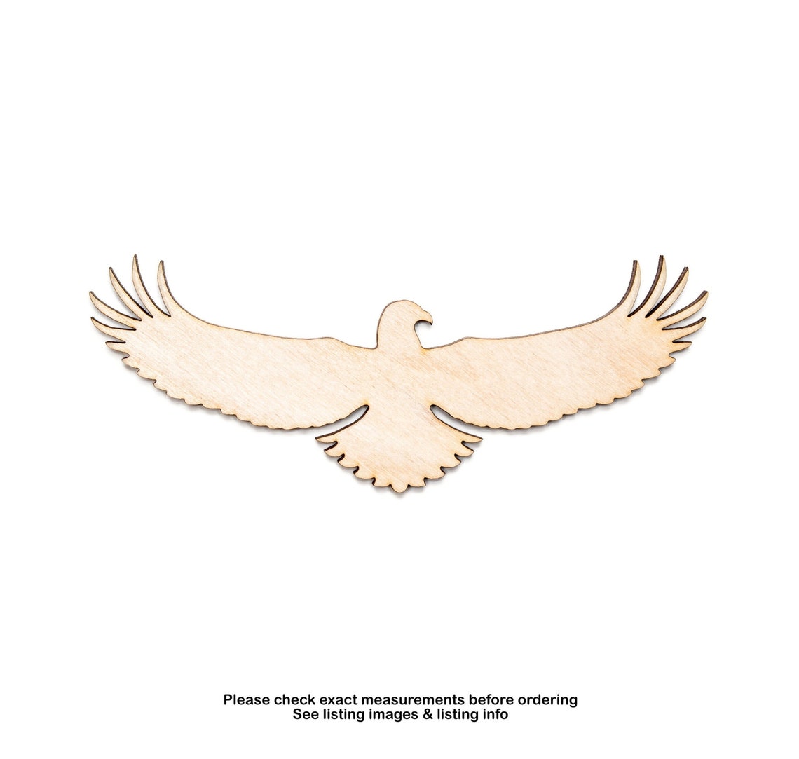 Eagle-blank Wood Cutout-flying Eagle-american Birds Wood - Etsy