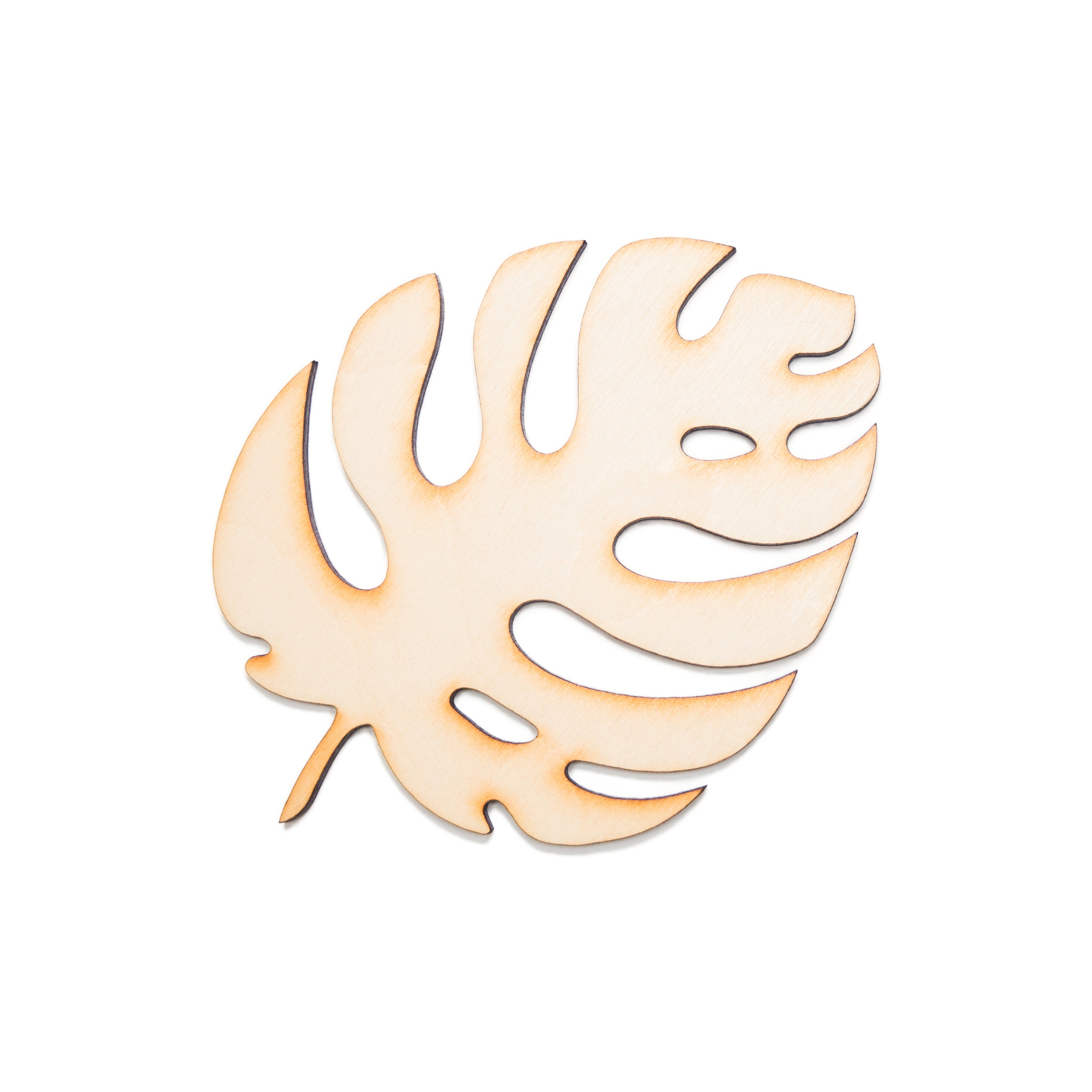 Tropical Leaf Wood Cutout-tropical Wood Decor-various - Etsy