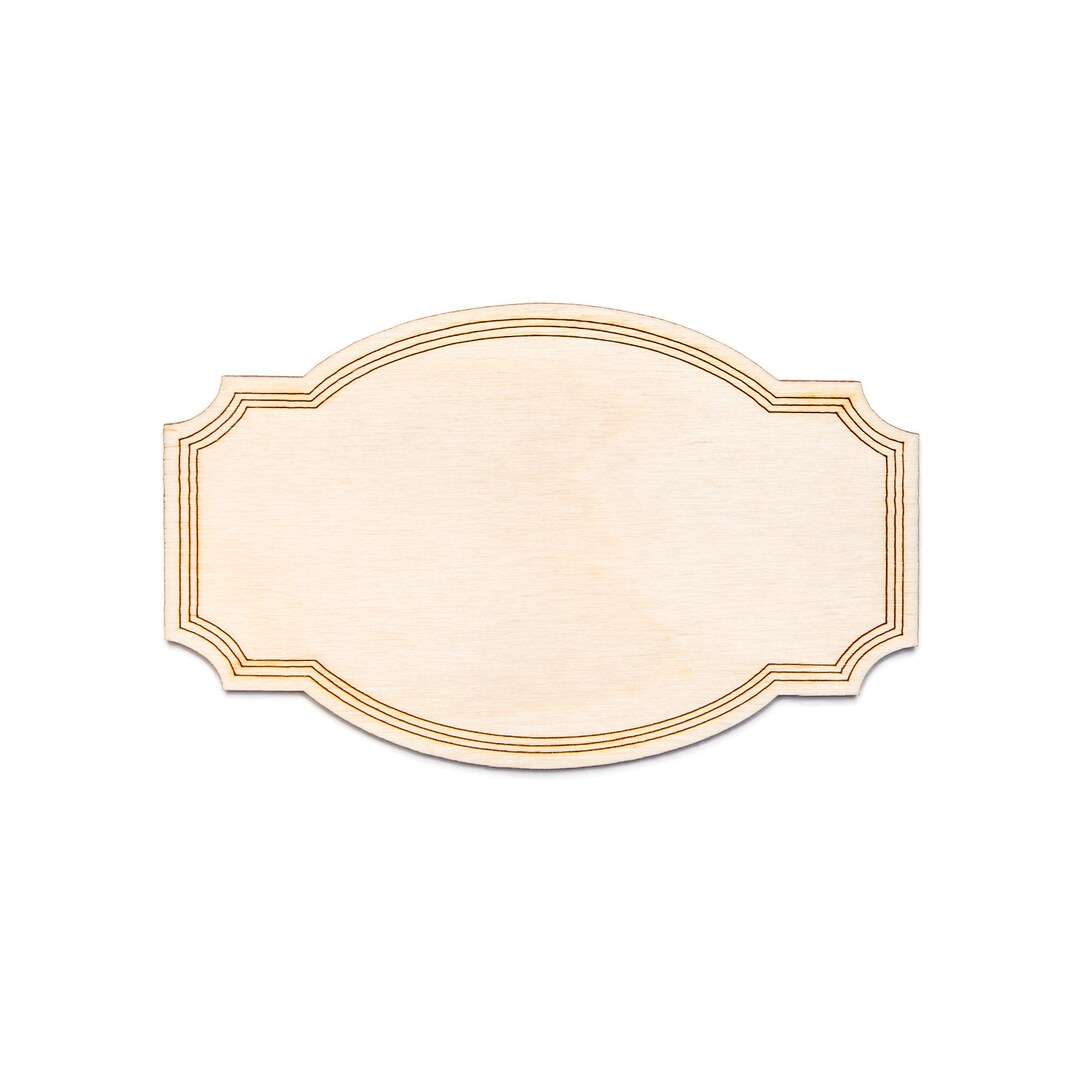 Retro Oval Sign-wood Cutout-vintage Style Wood Plaque-various Sizes-diy ...